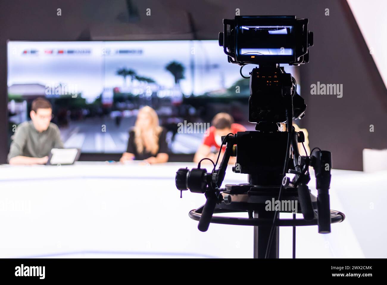 Video camera setup in hi-res stock photography and images - Alamy