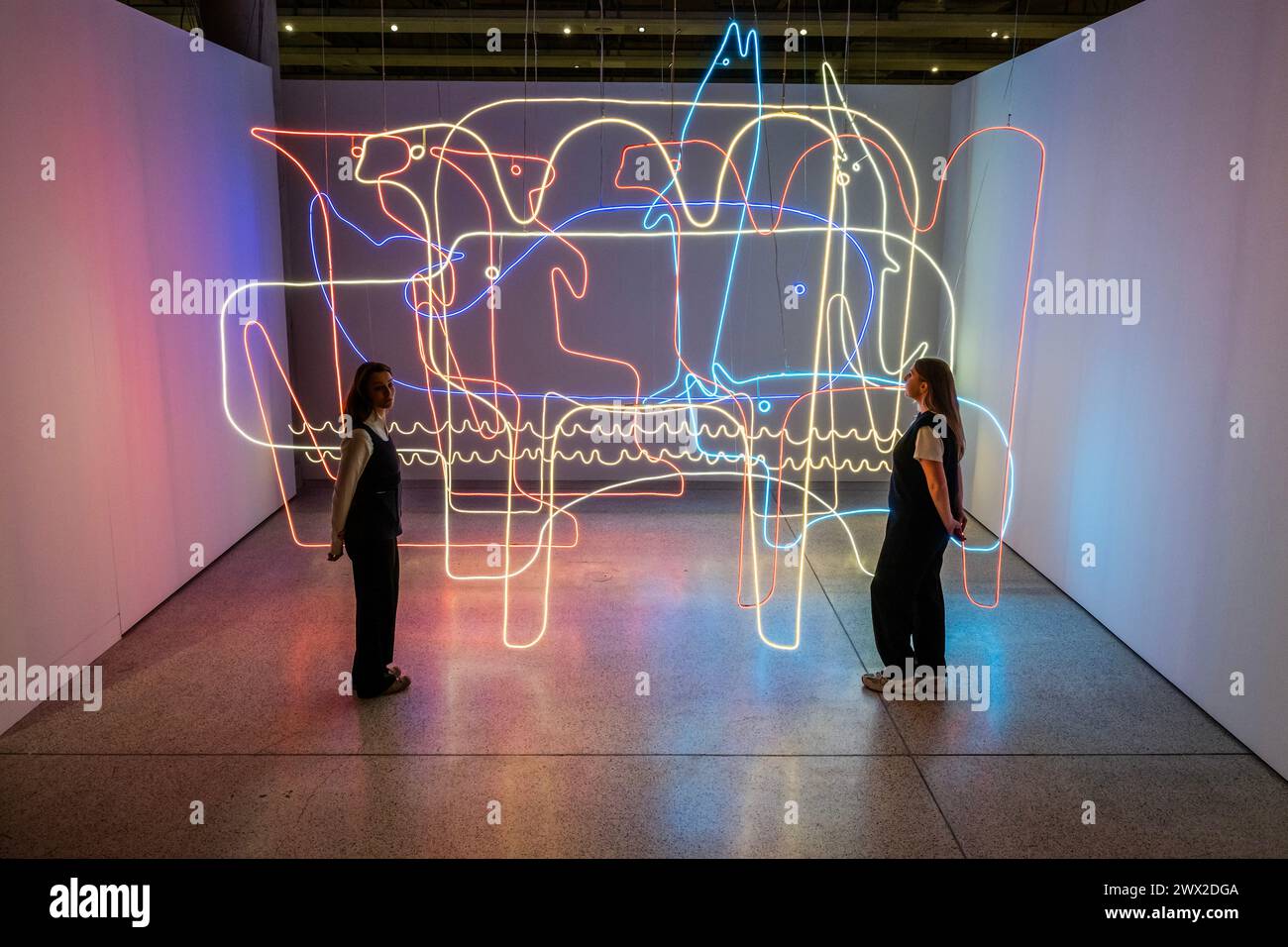 London, UK. 27th Mar, 2024. Lo Zoo di Enzo, 2020, by Nanda Vigo ...