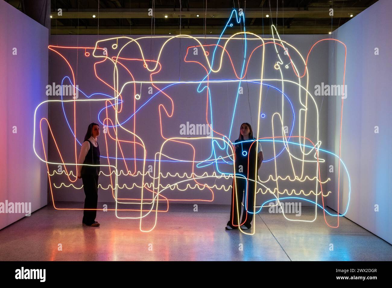 London, UK. 27th Mar, 2024. Lo Zoo di Enzo, 2020, by Nanda Vigo ...