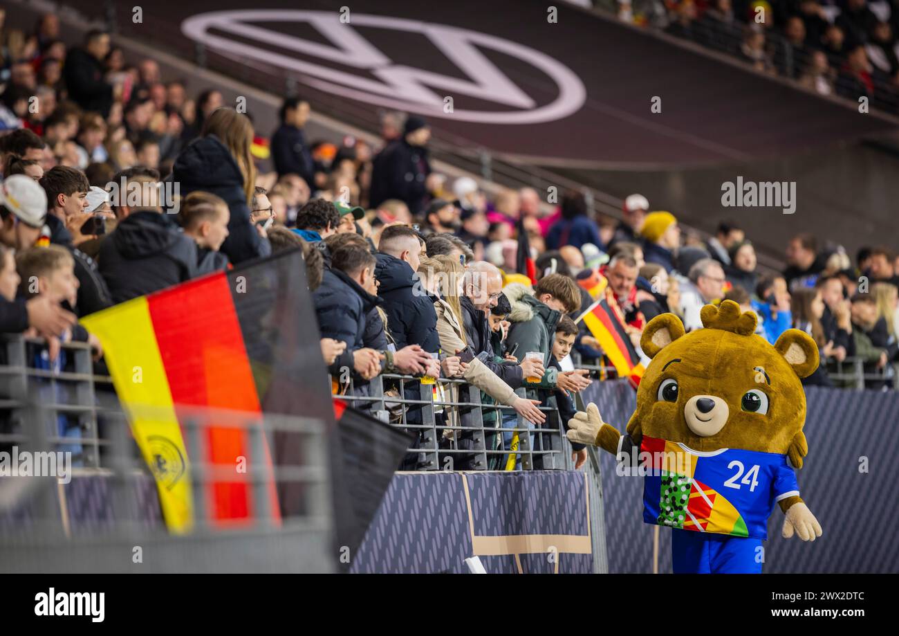 Frankfurt, Germany. 26th Mar 2024. Das offizielle Maskottchen der UEFA ...