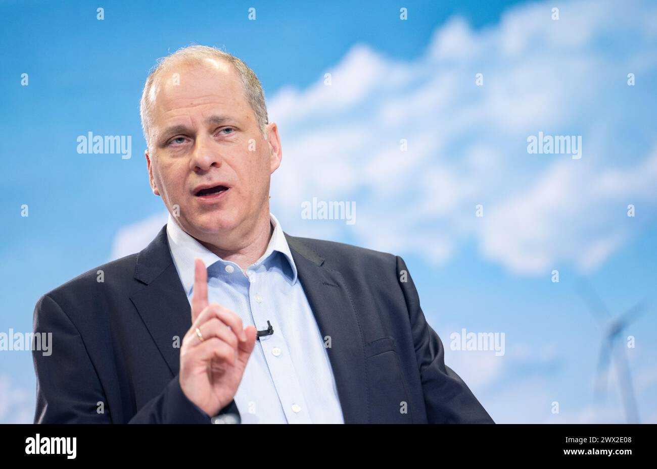 Stuttgart, Germany. 27th Mar, 2024. Georg Stamatelopoulos, CEO of EnBW ...