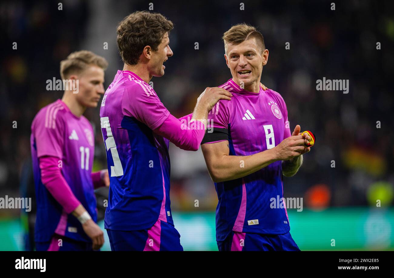 Frankfurt, Germany. 26th Mar 2024. Thomas Müller (Deutschland) Toni ...