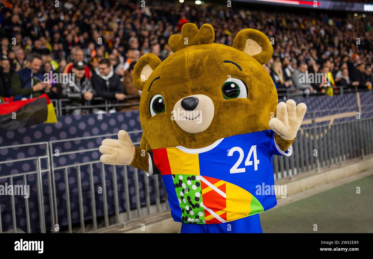 Frankfurt, Germany. 26th Mar 2024. Das offizielle Maskottchen der UEFA ...