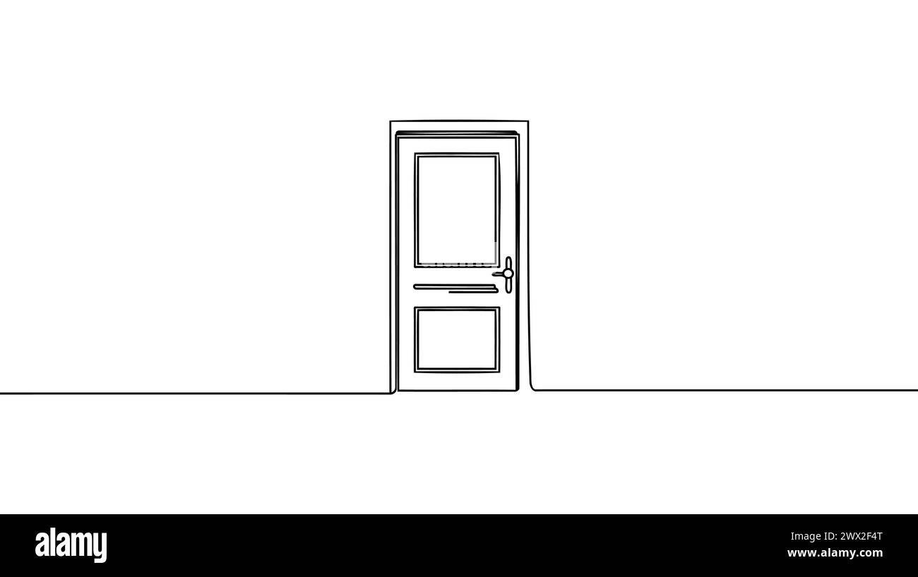 Open doors vector vectors Black and White Stock Photos & Images - Alamy