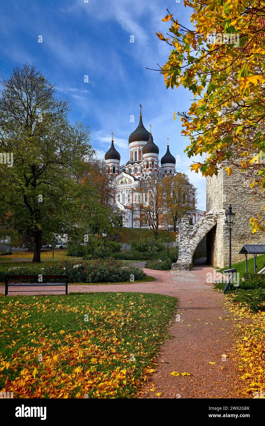 Aleksander Nevsky Cathedrale In Capital Of Estonia In Tallinn Stock ...