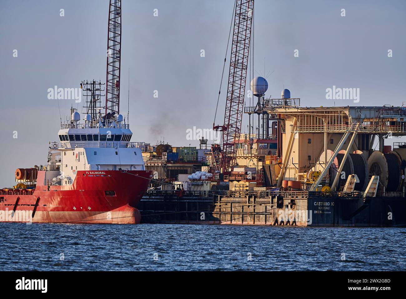 Lubmin, MV, Germany - September 14 2023: Pipeline Installation Vessel ...