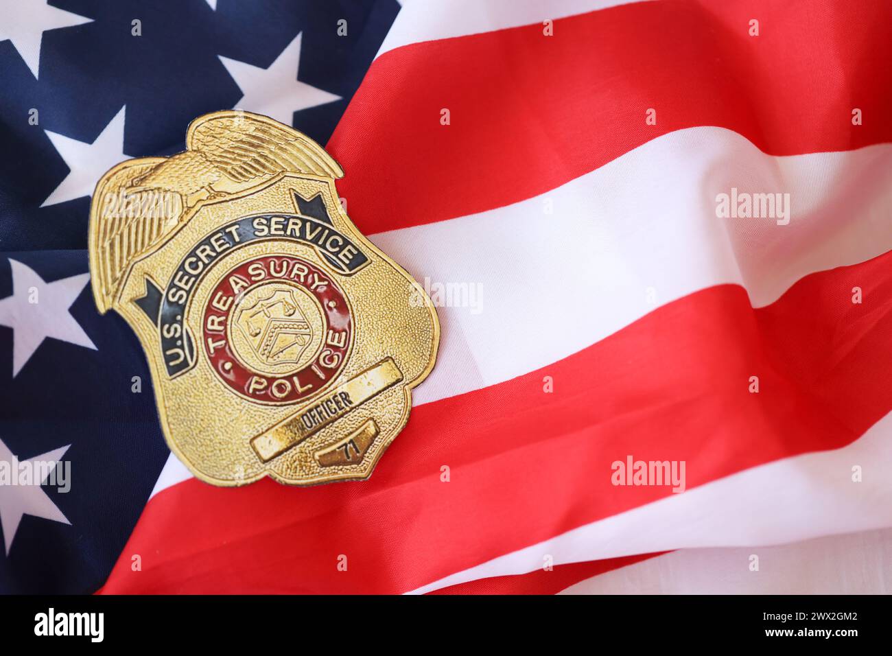 KYIV, UKRAINE - MARCH 9, 2024 US Treasury Police Secret Service Officer ...