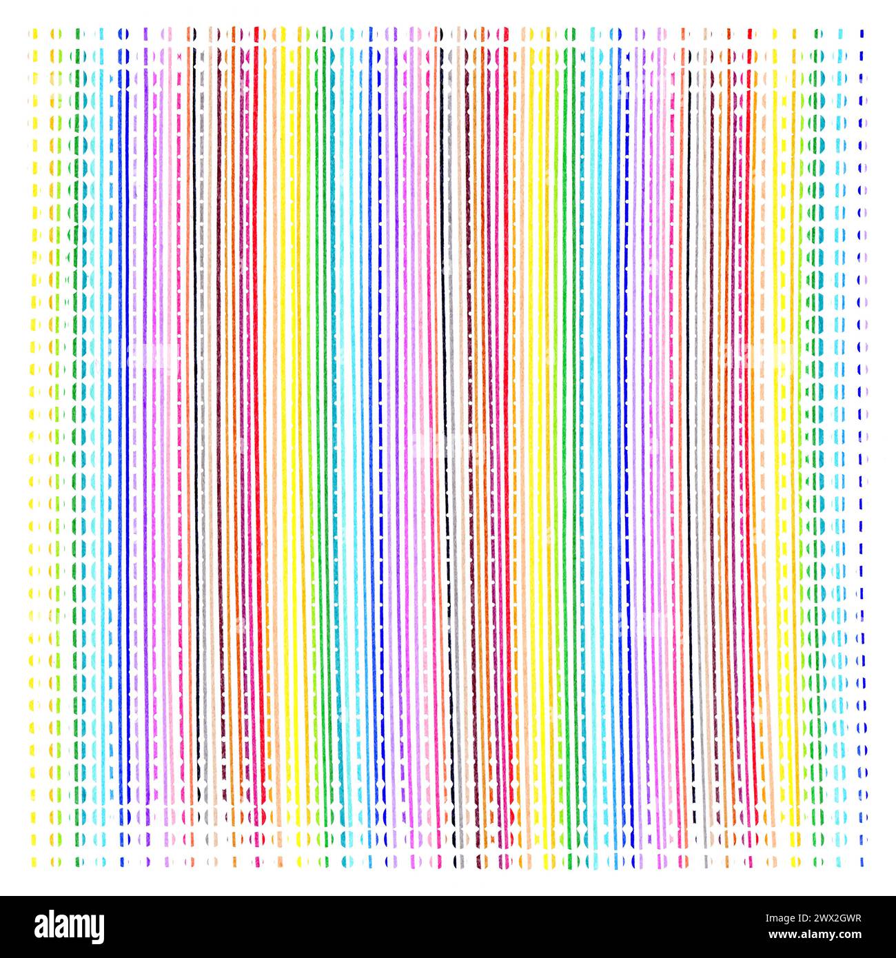Multicolor dotted frame colorful Cut Out Stock Images & Pictures - Alamy