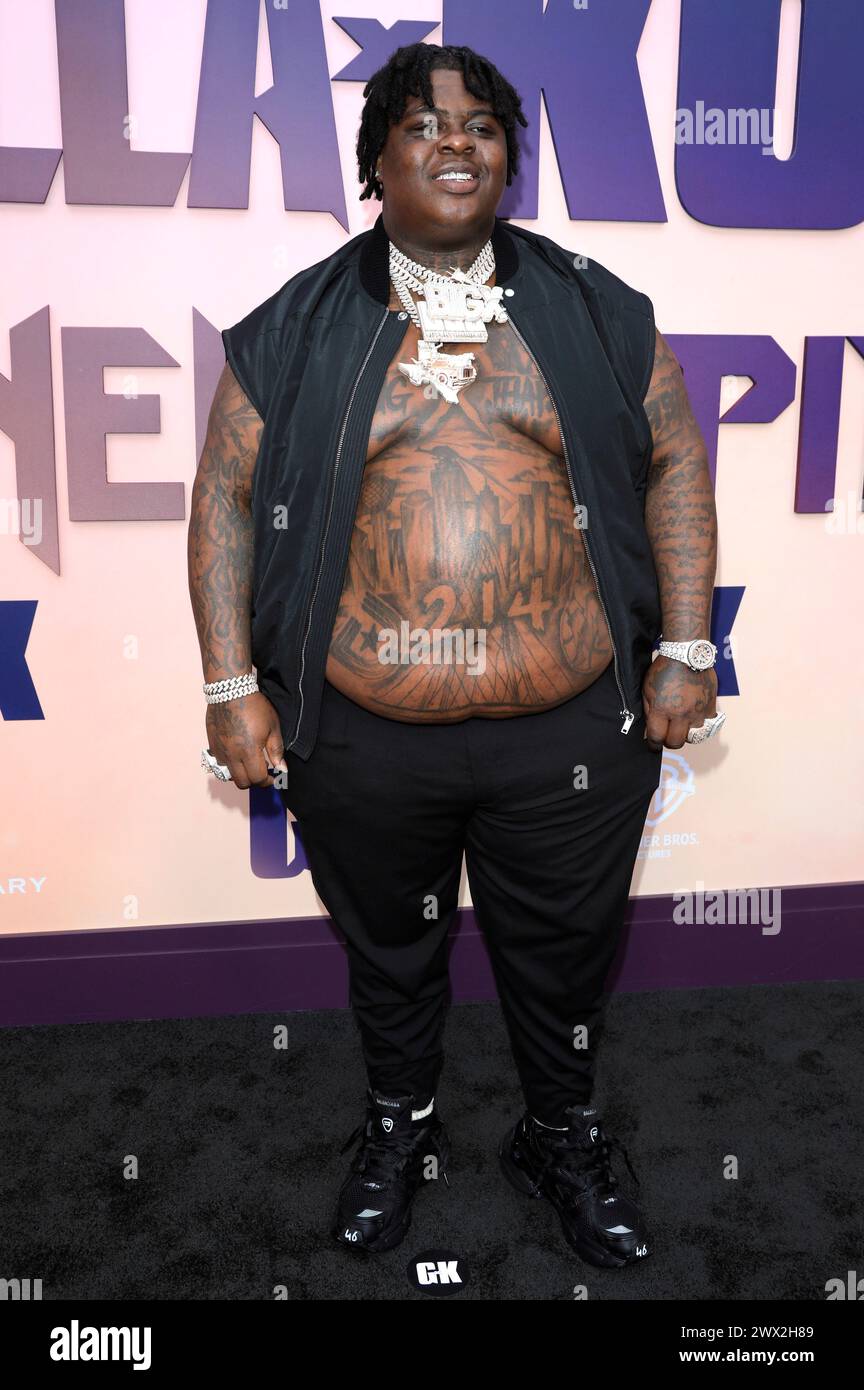 BigXthaPlug bei der Weltpremiere des Kinofilms 'Godzilla x Kong: The ...