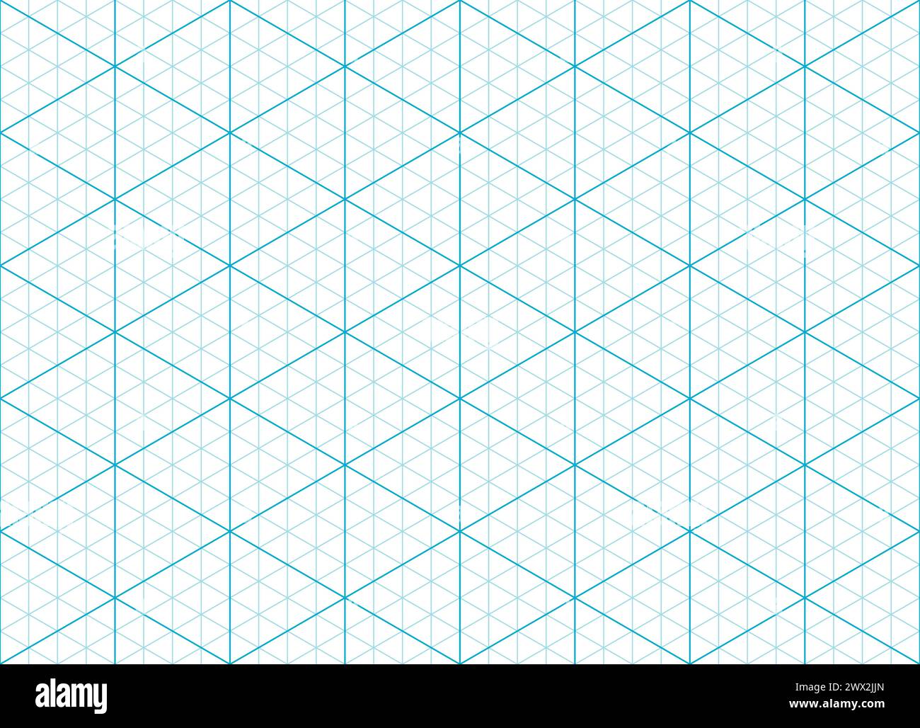 Blue isometric paper grid pattern, isometric triangular mesh background ...