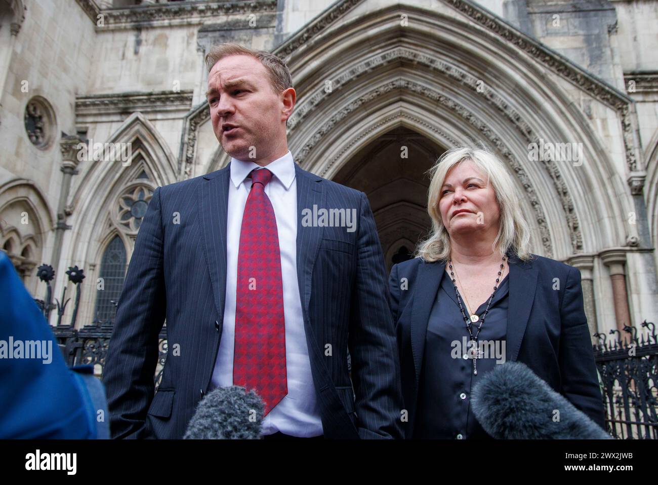 London, UK. 27th Mar, 2024. Former Trader, Tom Hayes with his lawyer ...