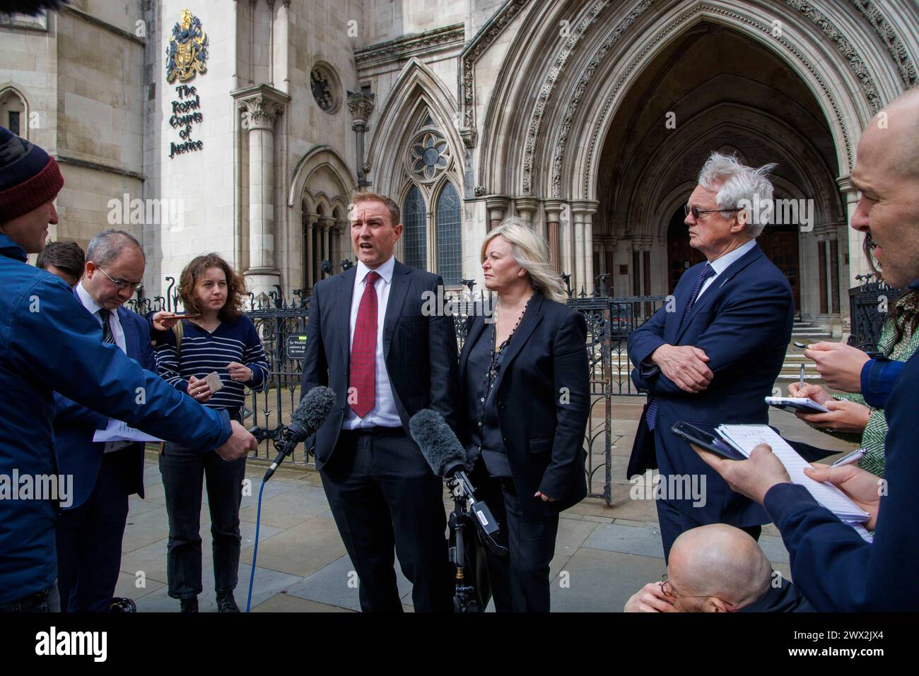 London, UK. 27th Mar, 2024. Former Trader, Tom Hayes with his lawyer ...