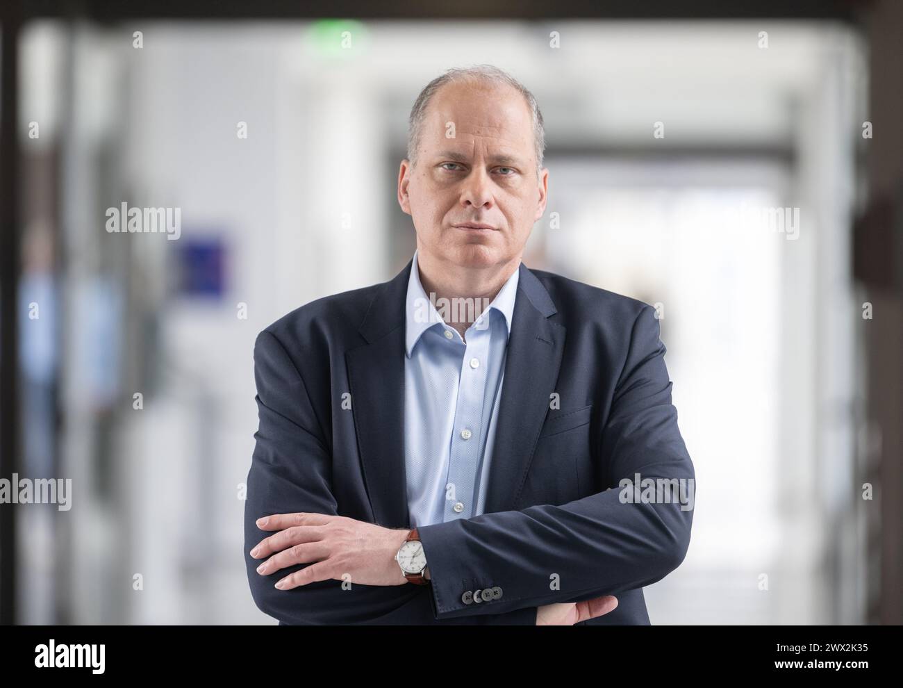 Stuttgart, Germany. 27th Mar, 2024. Georg Stamatelopoulos, CEO of EnBW ...