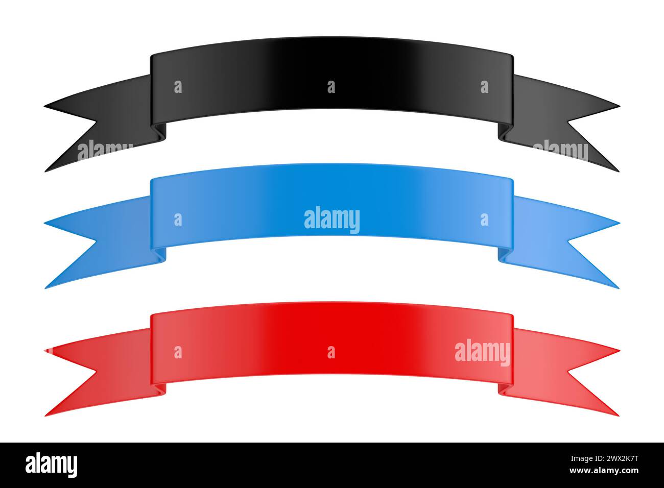 Decorative blue corner ribbon hi-res stock photography and images - Alamy