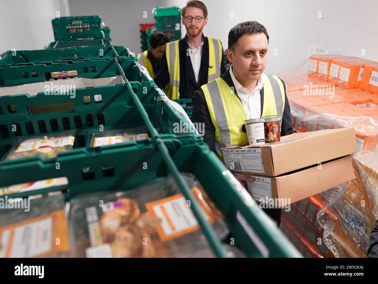 Scottish Labour leader Anas Sarwar and Chris Murray, Labour party ...