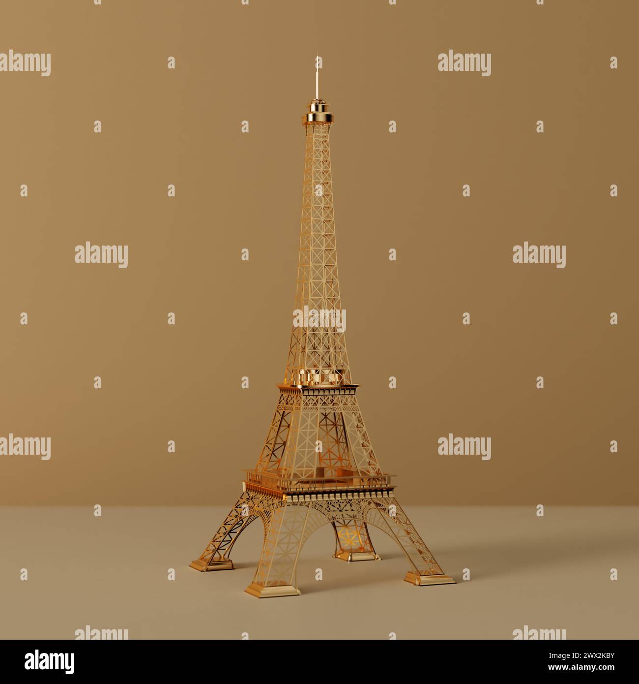 3d paris eiffel tower symbol hi-res stock photography and images - Alamy