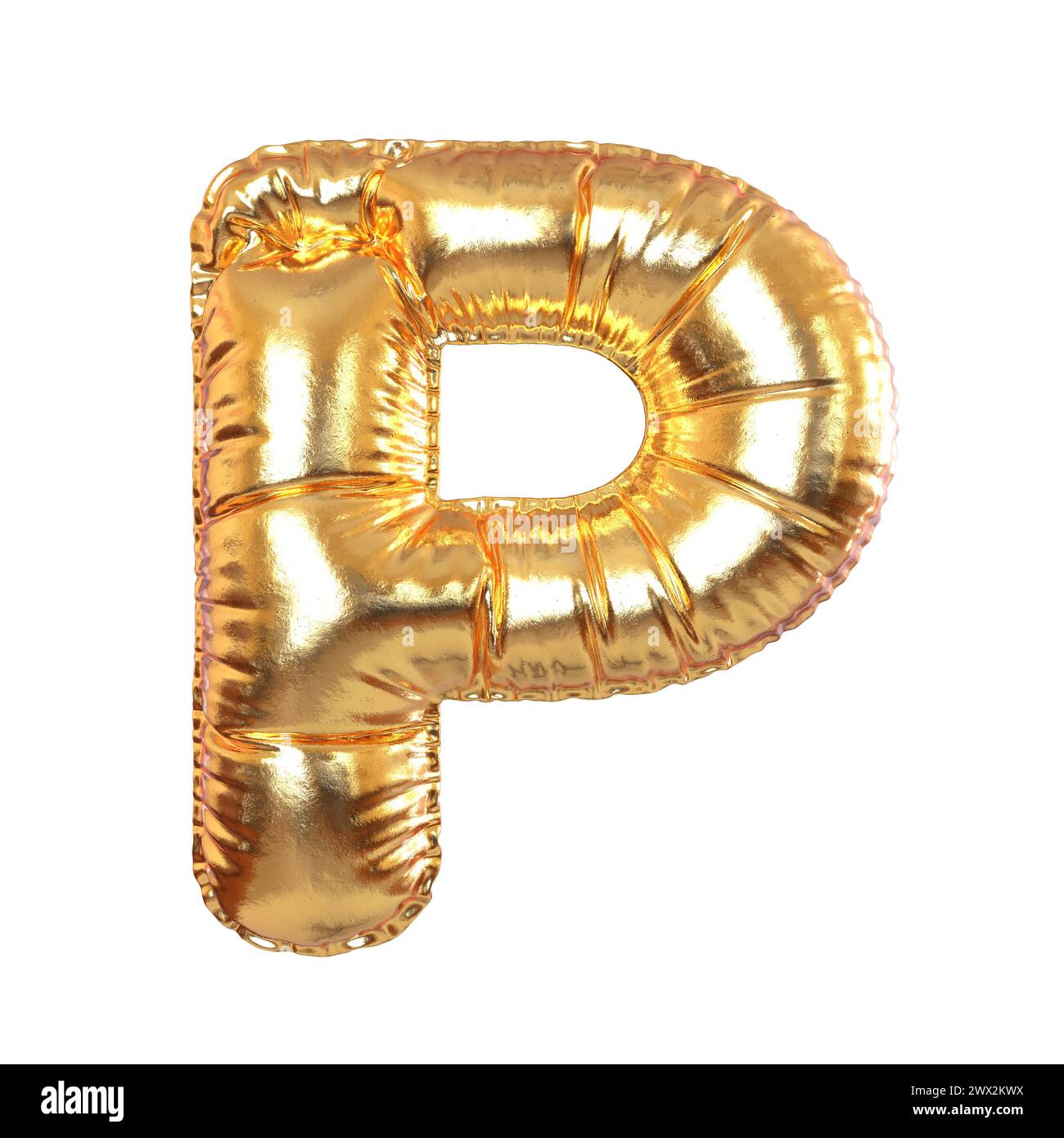 Golden Metal Balloon English Alphabet Letter P for Festive, Text ...