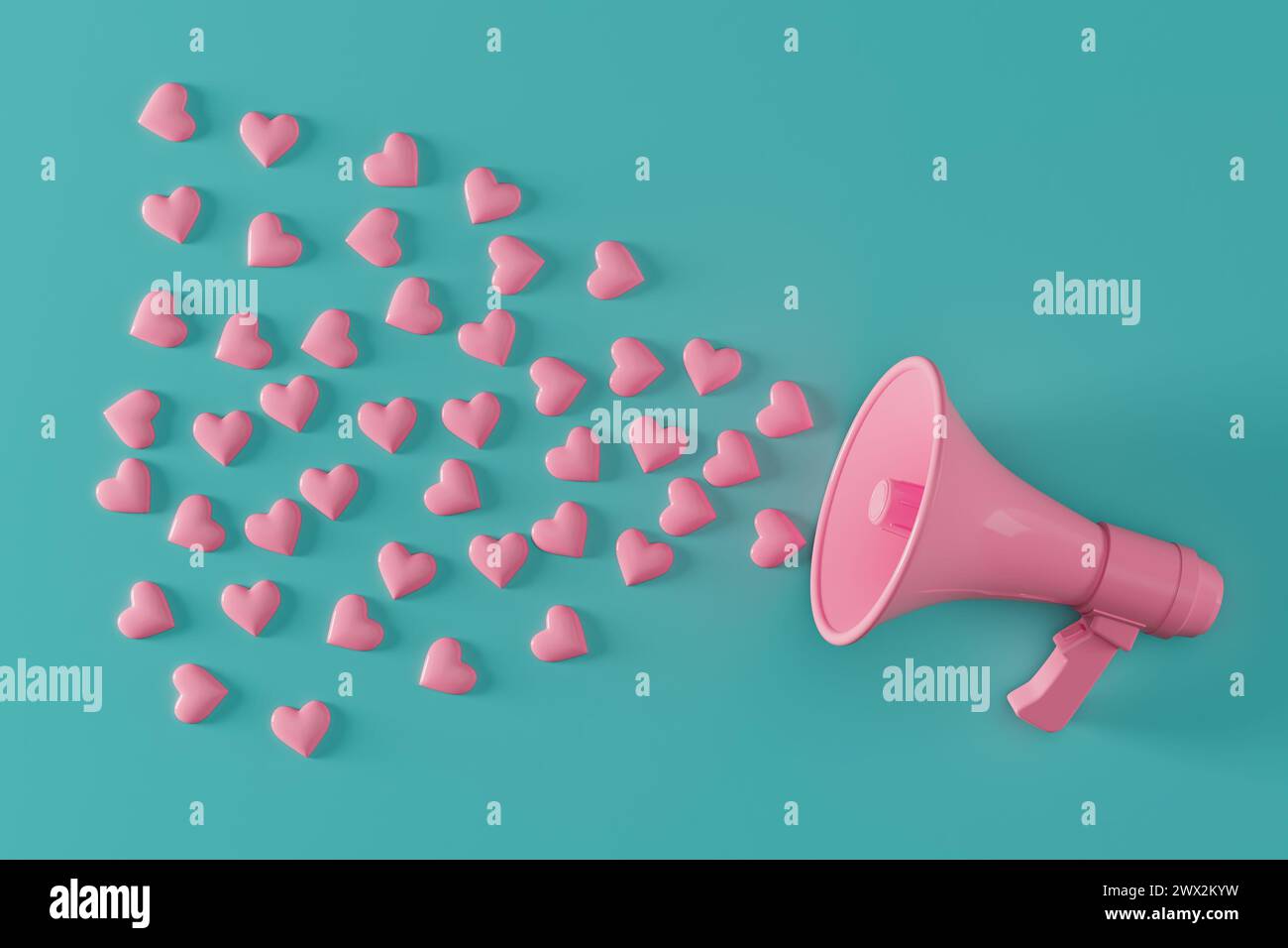 Pink loudspeaker icon in hi-res stock photography and images - Alamy