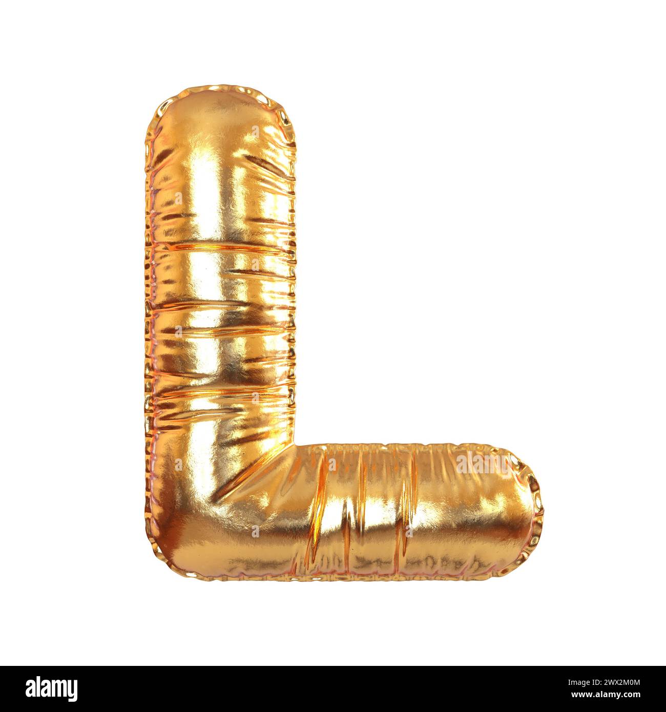 Golden Metal Balloon English Alphabet Letter L For Festive, Text