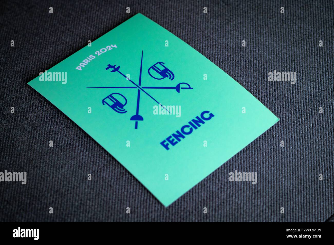 Fencing pictogram for paris 2024 summer olympics. Official icon of ...