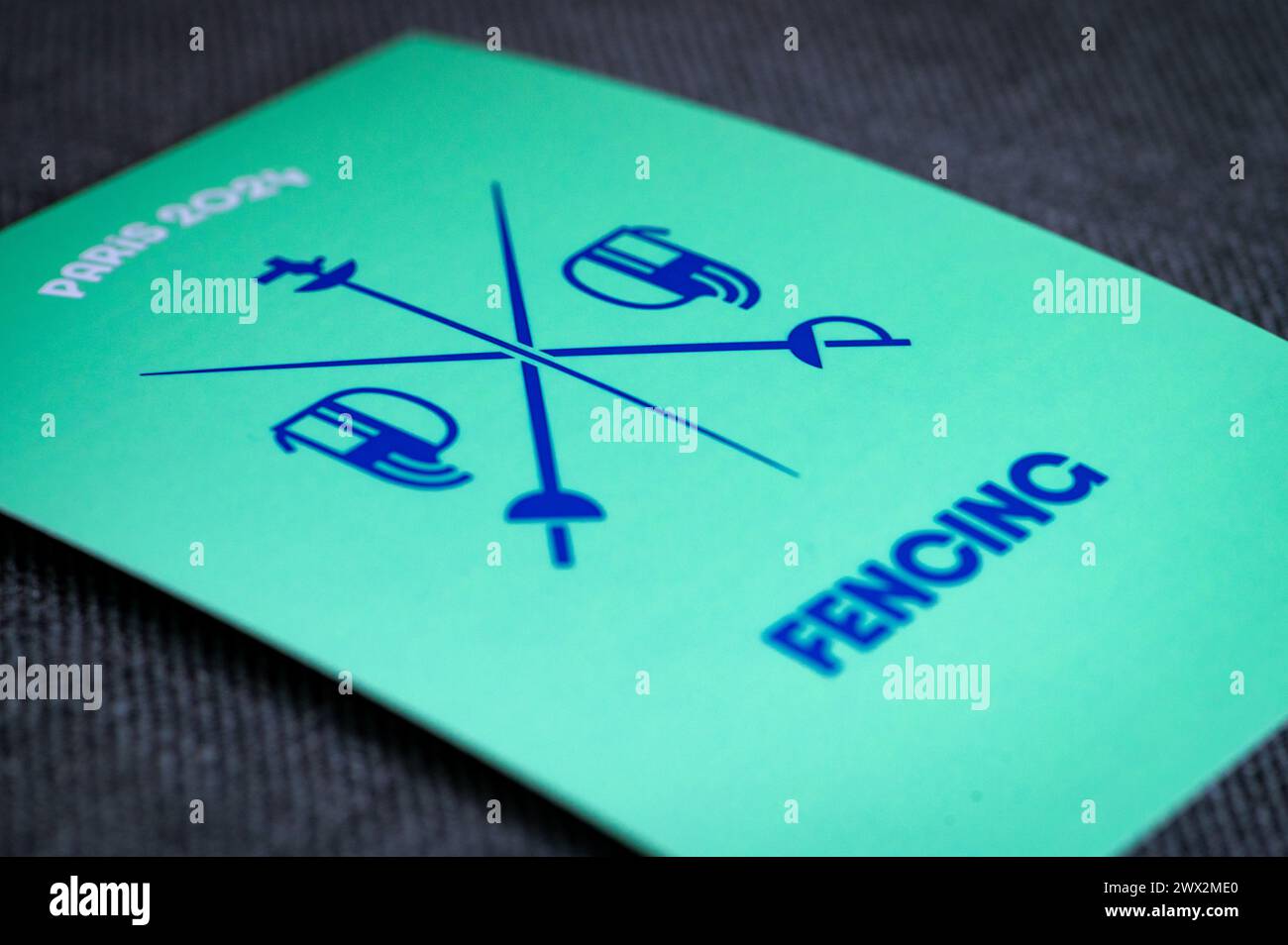 Fencing pictogram for paris 2024 summer olympics. Official icon of ...