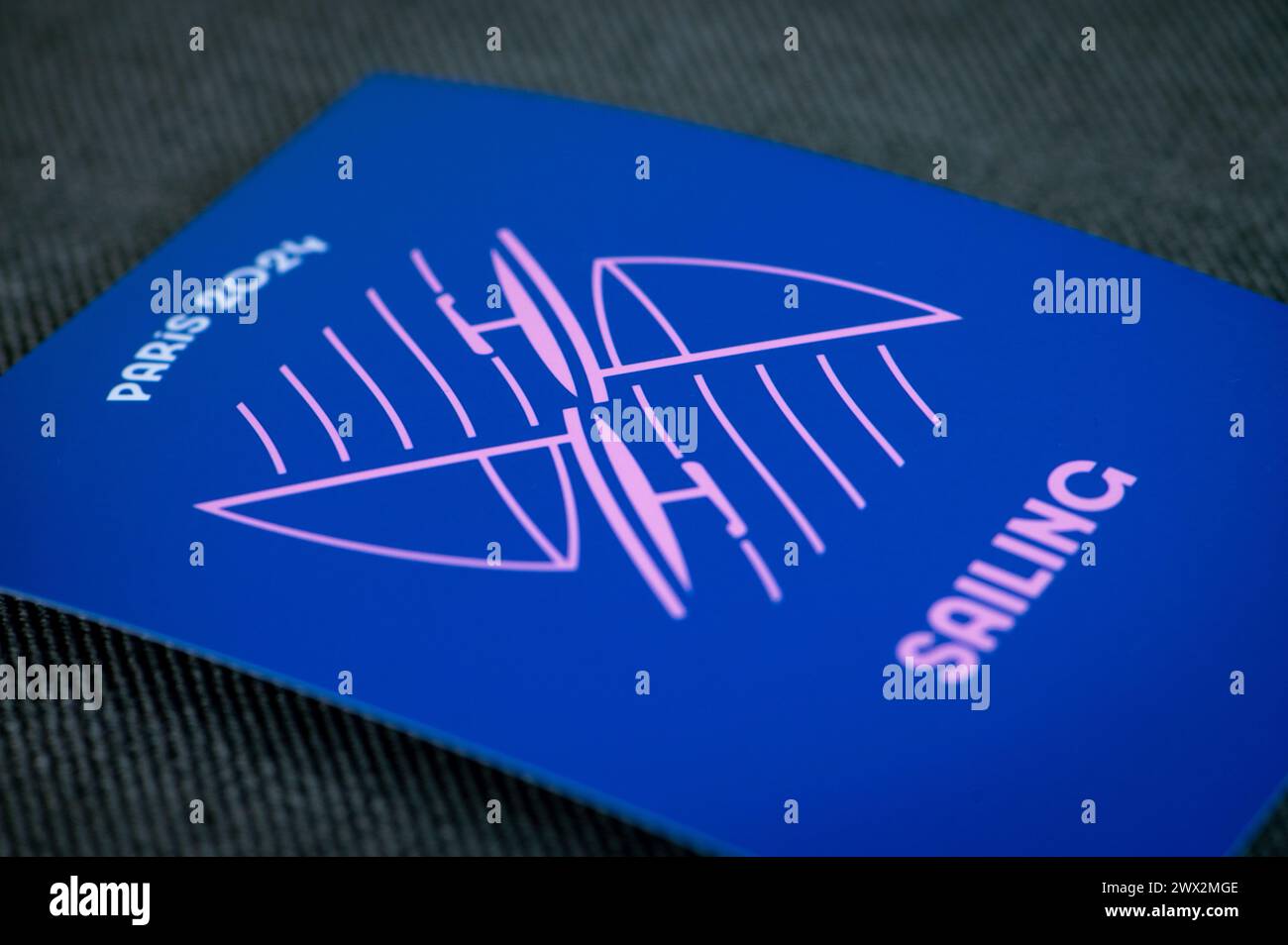 Sailing pictogram for paris 2024 summer olympics. Official icon of ...