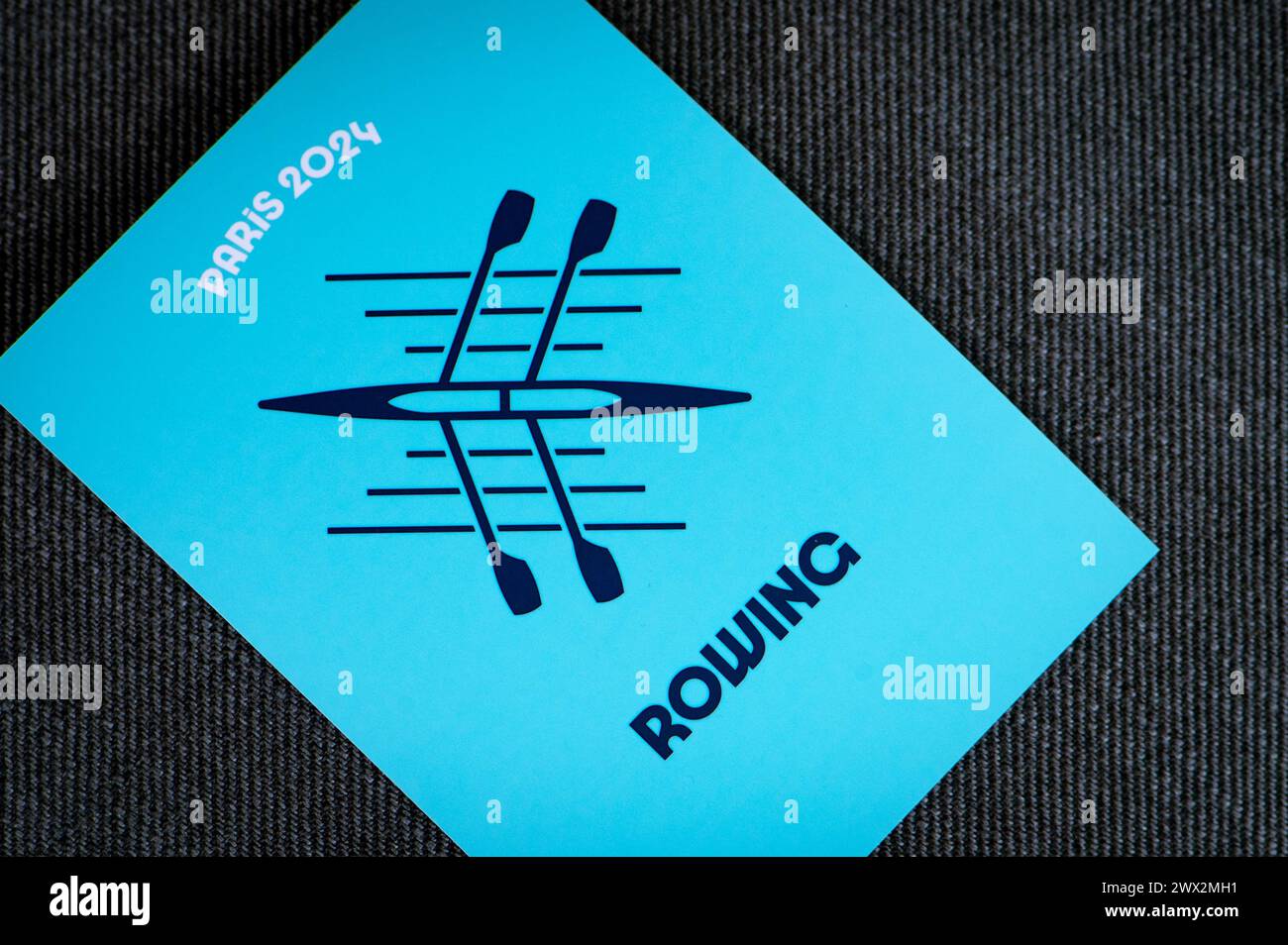 Rowing pictogram for paris 2024 summer olympics. Official icon of sport ...