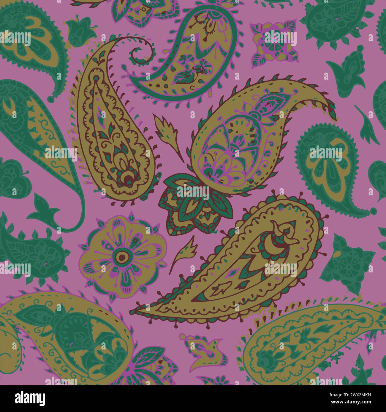 traditional paisley floral pattern , textile Stock Vector Image & Art ...