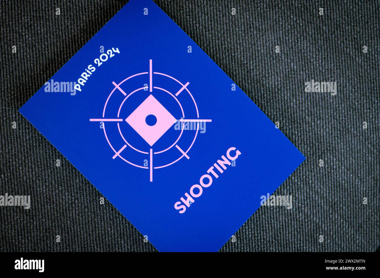 Shooting pictogram for paris 2024 summer olympics. Official icon of ...