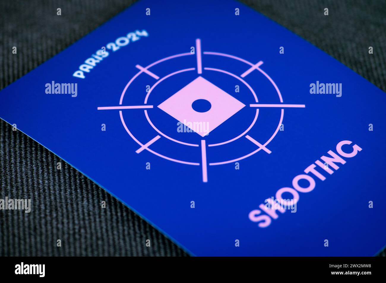 Shooting pictogram for paris 2024 summer olympics. Official icon of ...