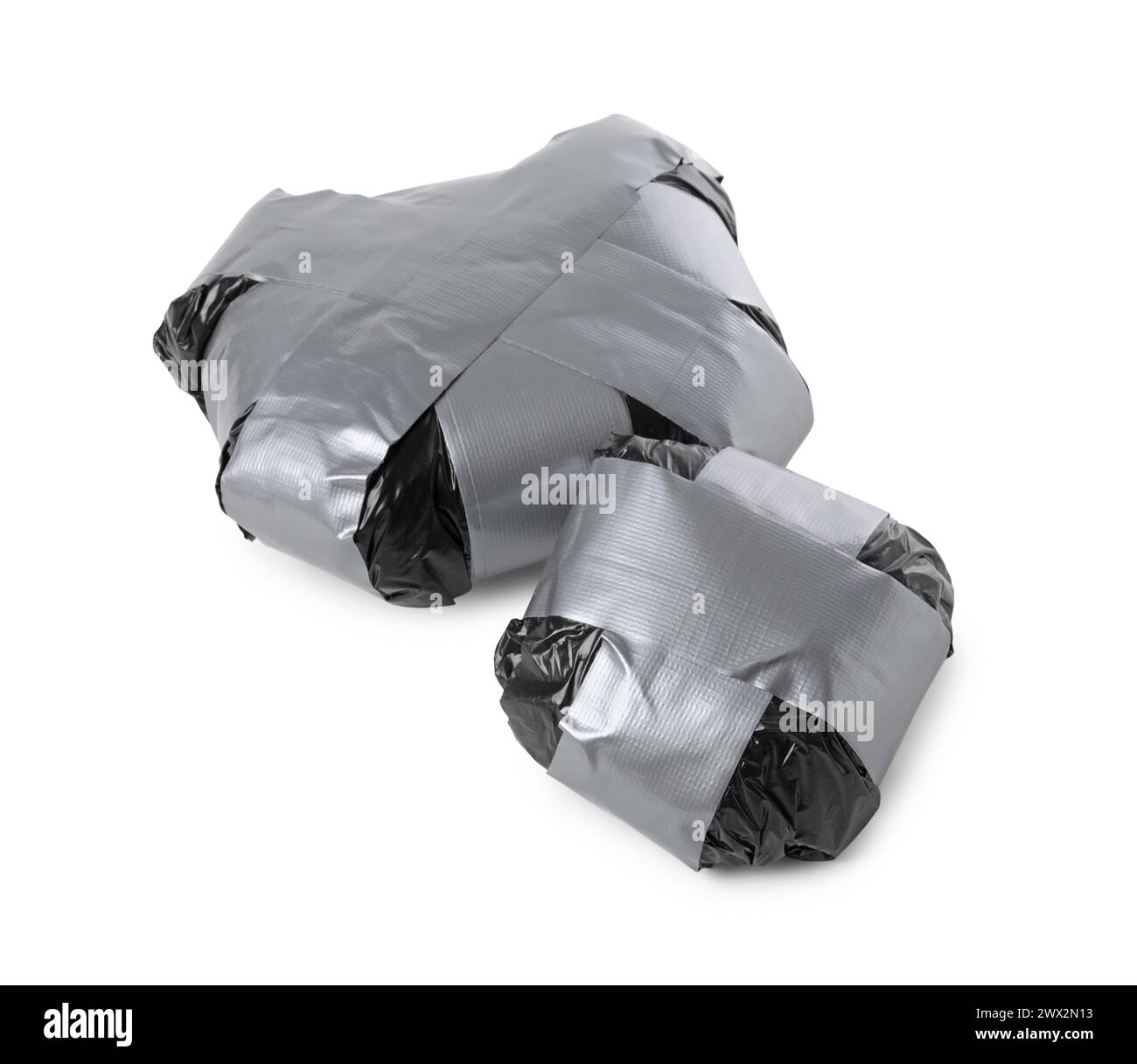 Packages with narcotics isolated on white. Drug addiction Stock Photo ...