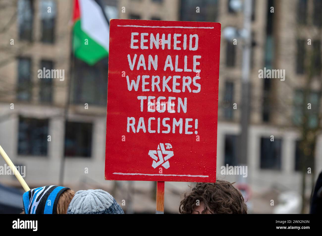 Billboard Eenheid Van Alle Werkers Tegen Racisme At The International ...