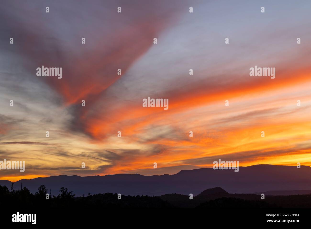 Sunset near Sedona, Arizona, Autumn, by Dominique Braud/Dembinsky Photo ...