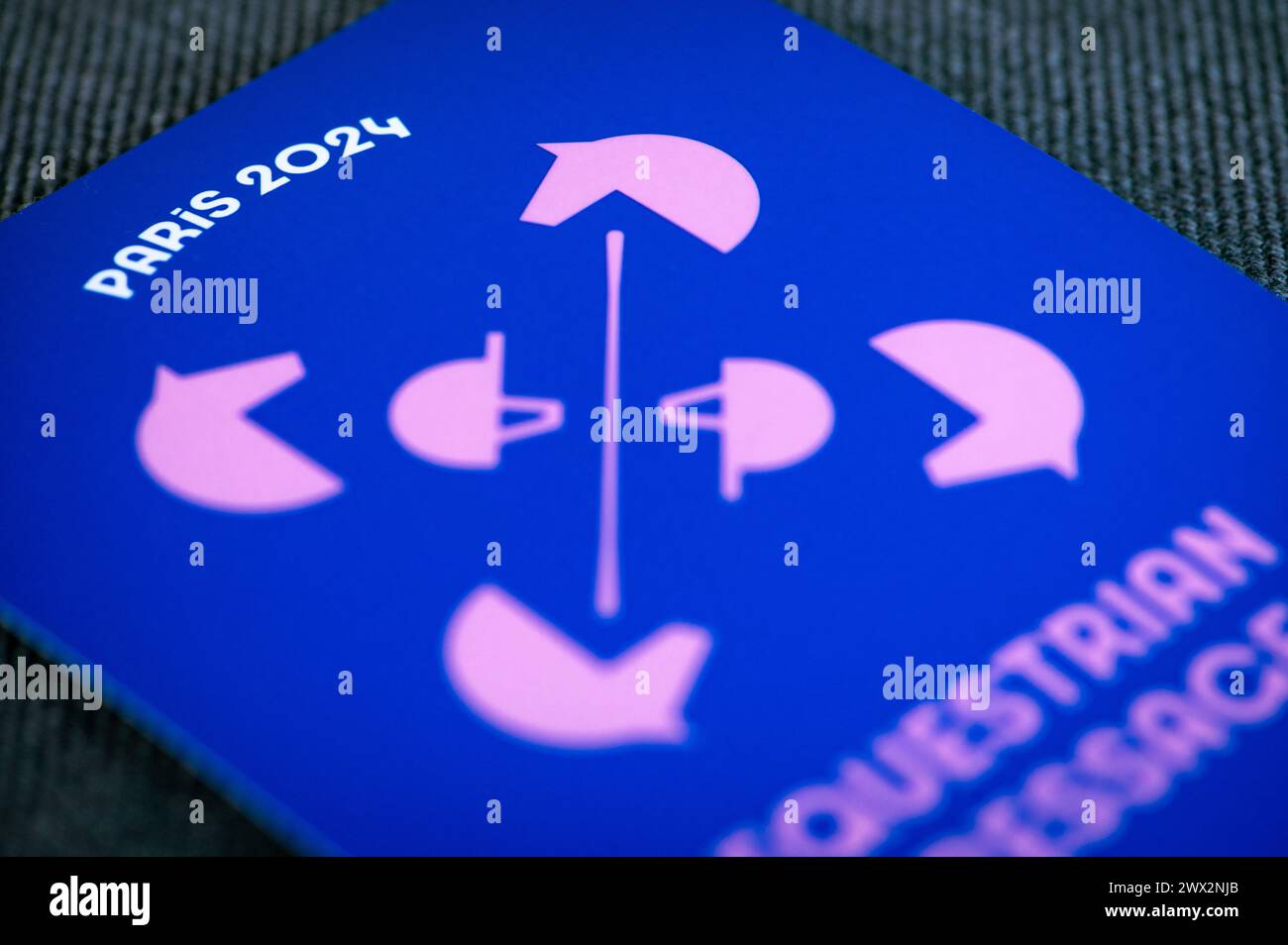 Equestrian Dressage pictogram for paris 2024 summer olympics. Official ...