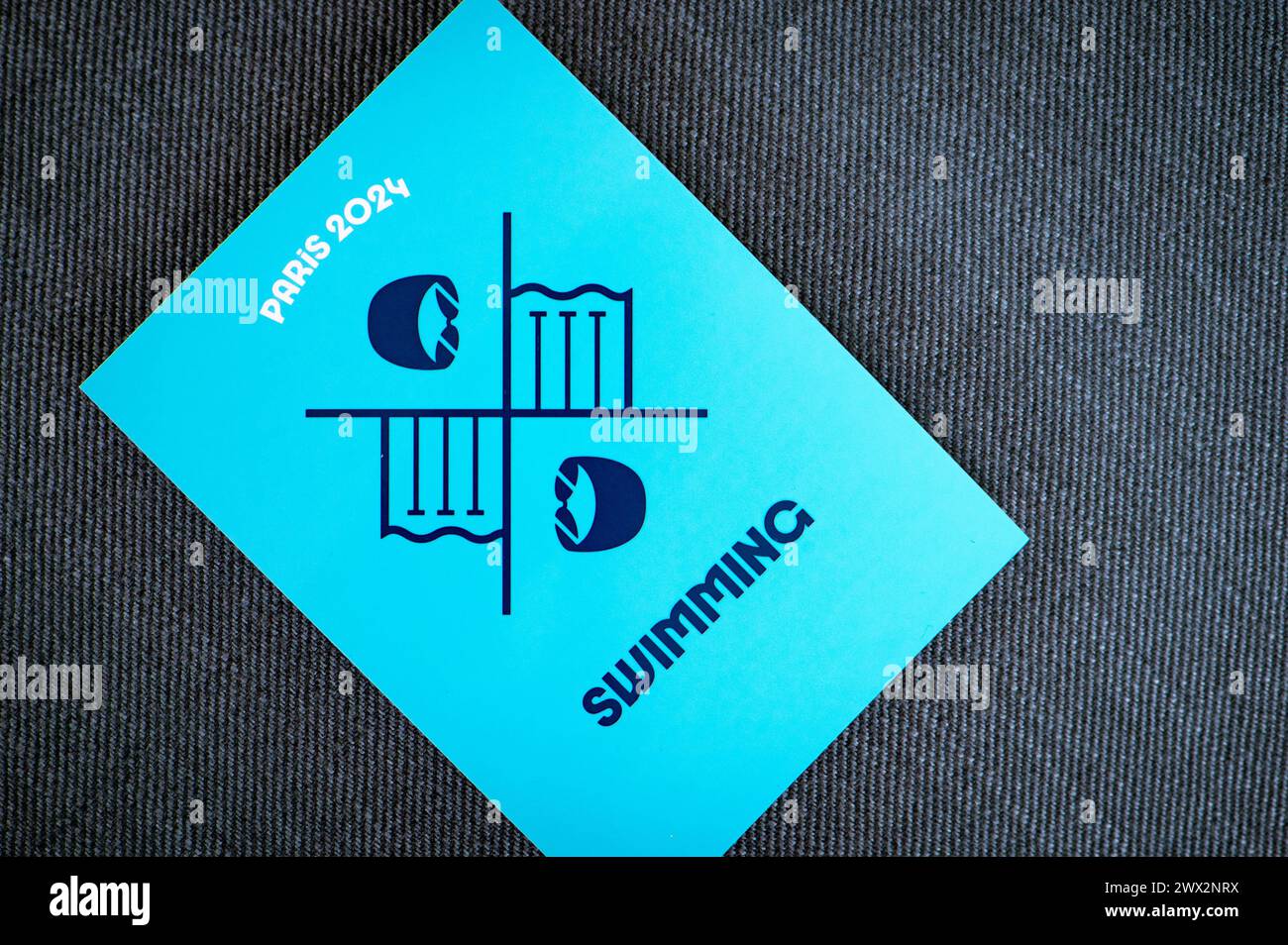 Swimming pictogram for paris 2024 summer olympics. Official icon of ...