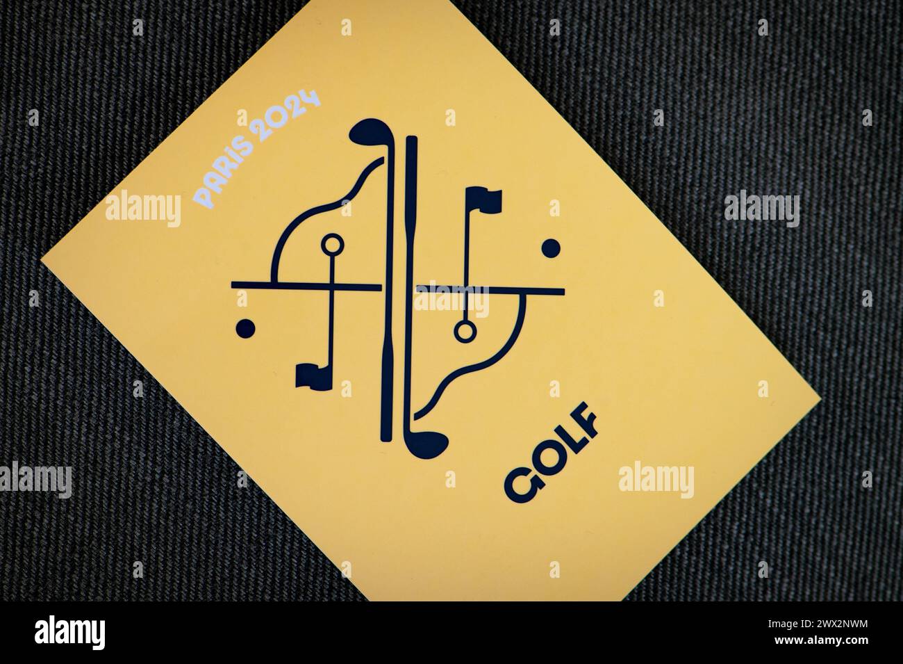 Golf pictogram for paris 2024 summer olympics. Official icon of sport ...