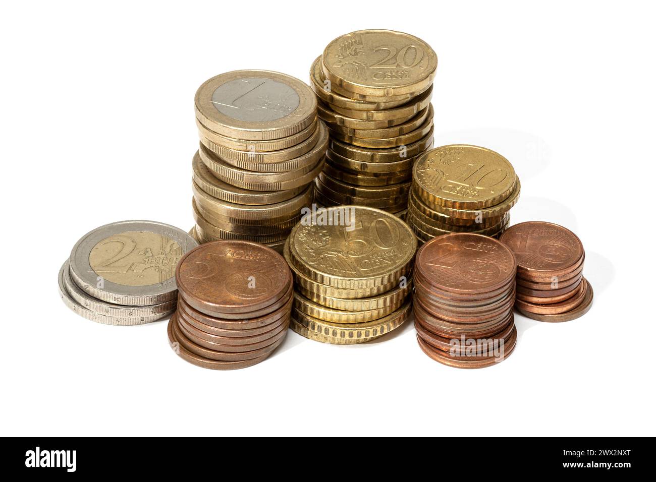 Variety metal coins european union hi-res stock photography and images ...