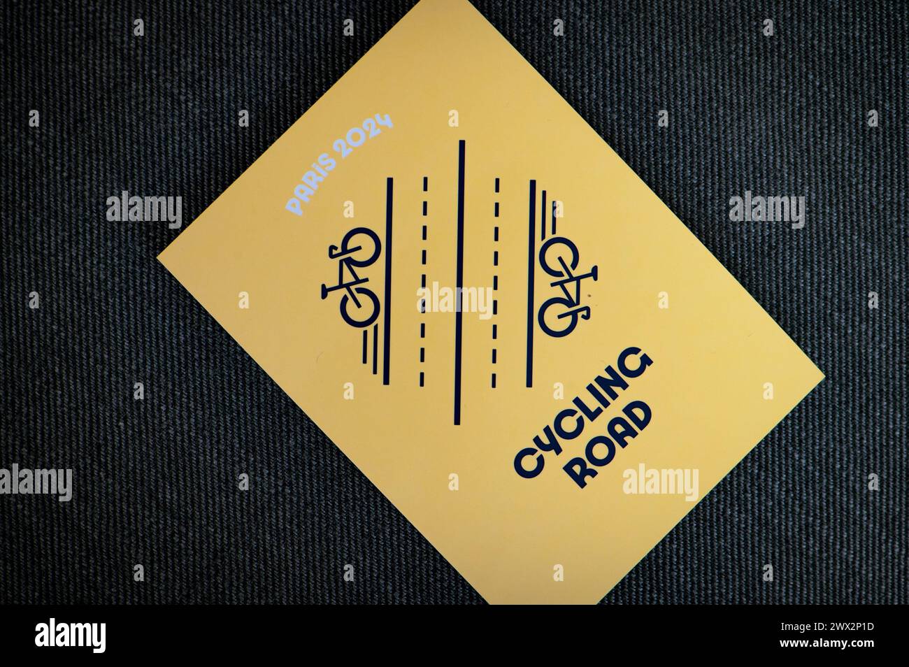 Road cycling pictogram for paris 2024 summer olympics. Official icon of ...