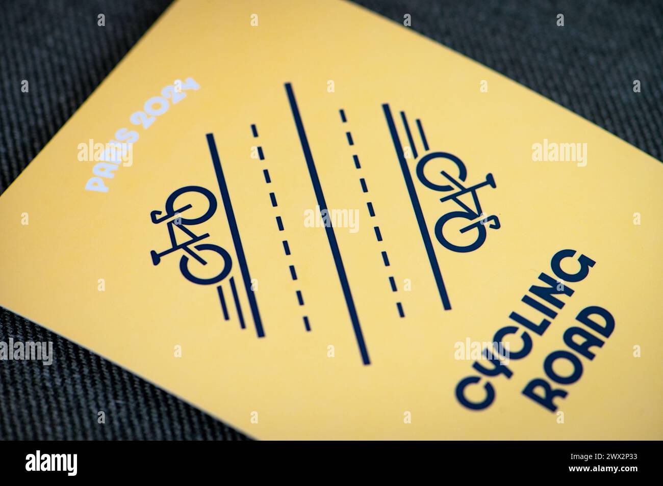 Road cycling pictogram for paris 2024 summer olympics. Official icon of ...