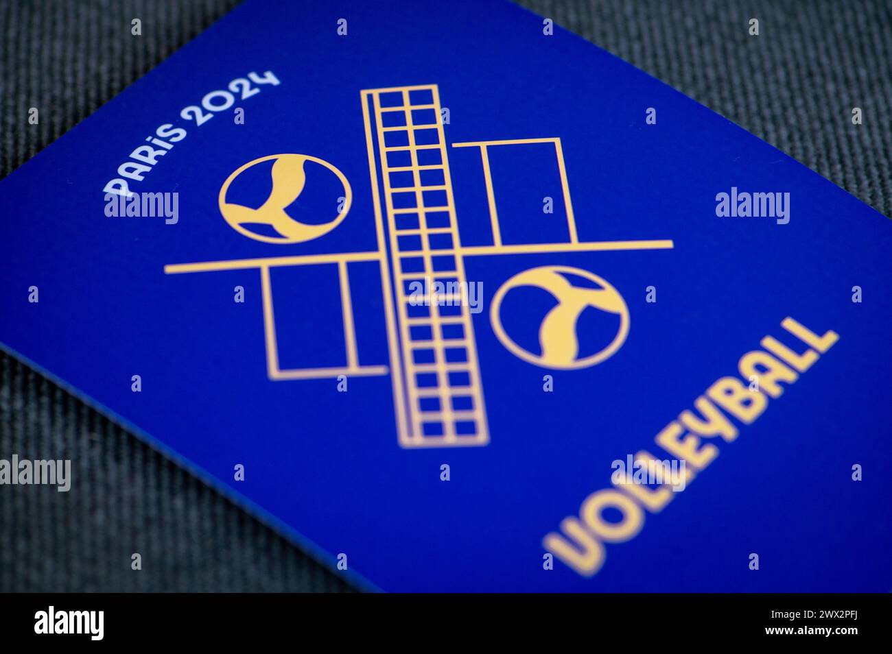 Volleyball pictogram for paris 2024 summer olympics. Official icon of ...