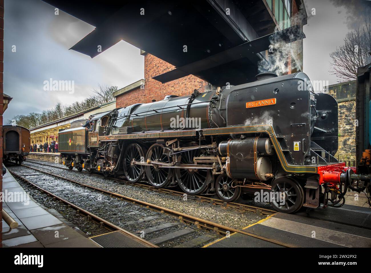 Br standard class steam locomotive hi-res stock photography and images ...