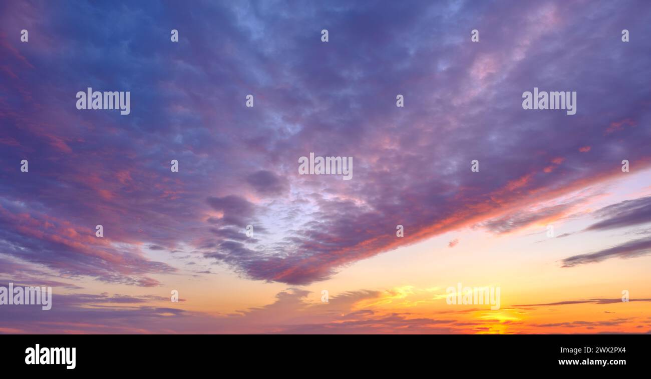 Sunset sky background Stock Photo - Alamy