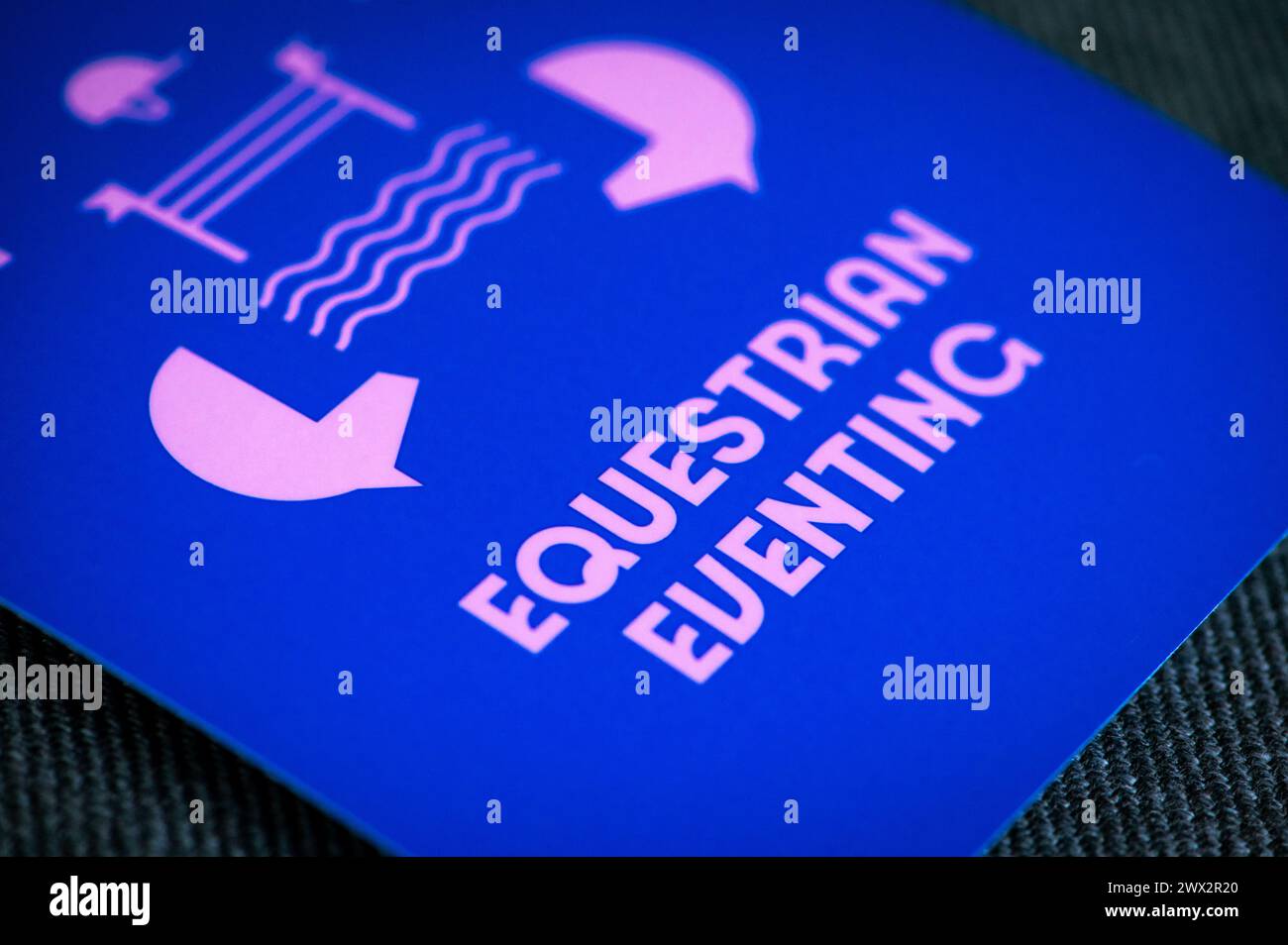 Equestrian Eventing pictogram for paris 2024 summer olympics. Official ...