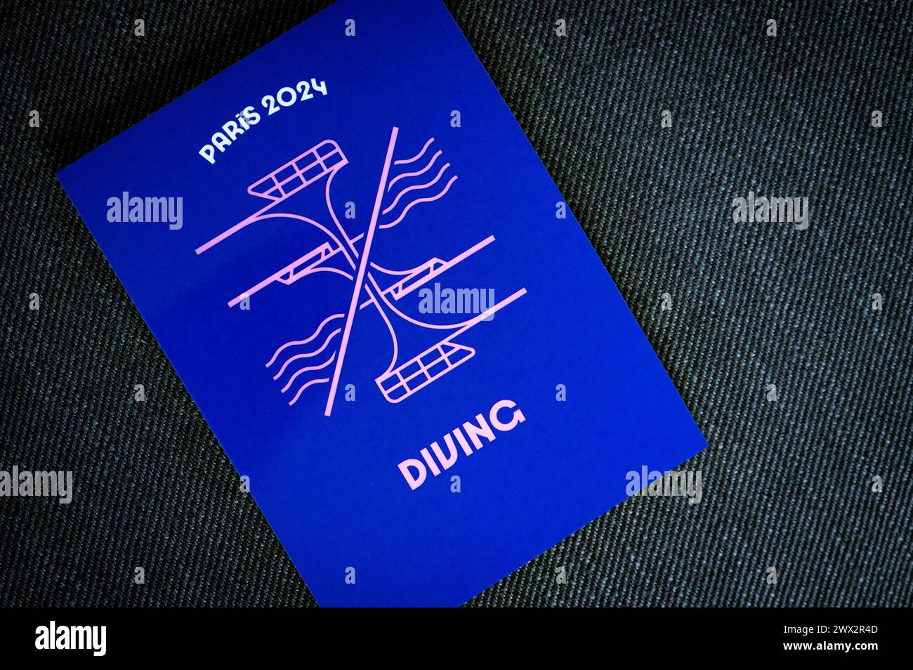 Diving pictogram for paris 2024 summer olympics. Official icon of sport ...