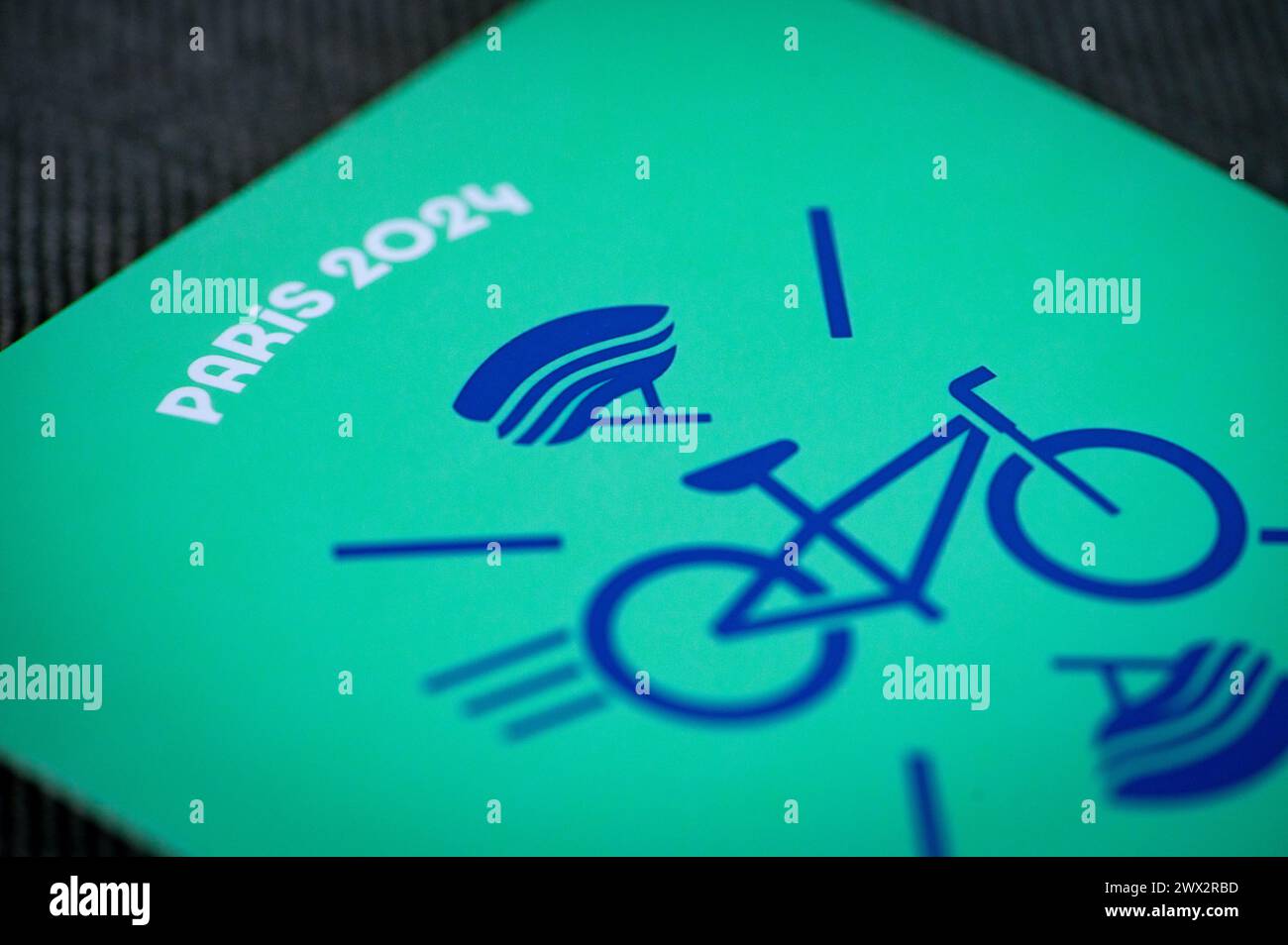 Cycling Mountain Bike pictogram for paris 2024 summer olympics ...