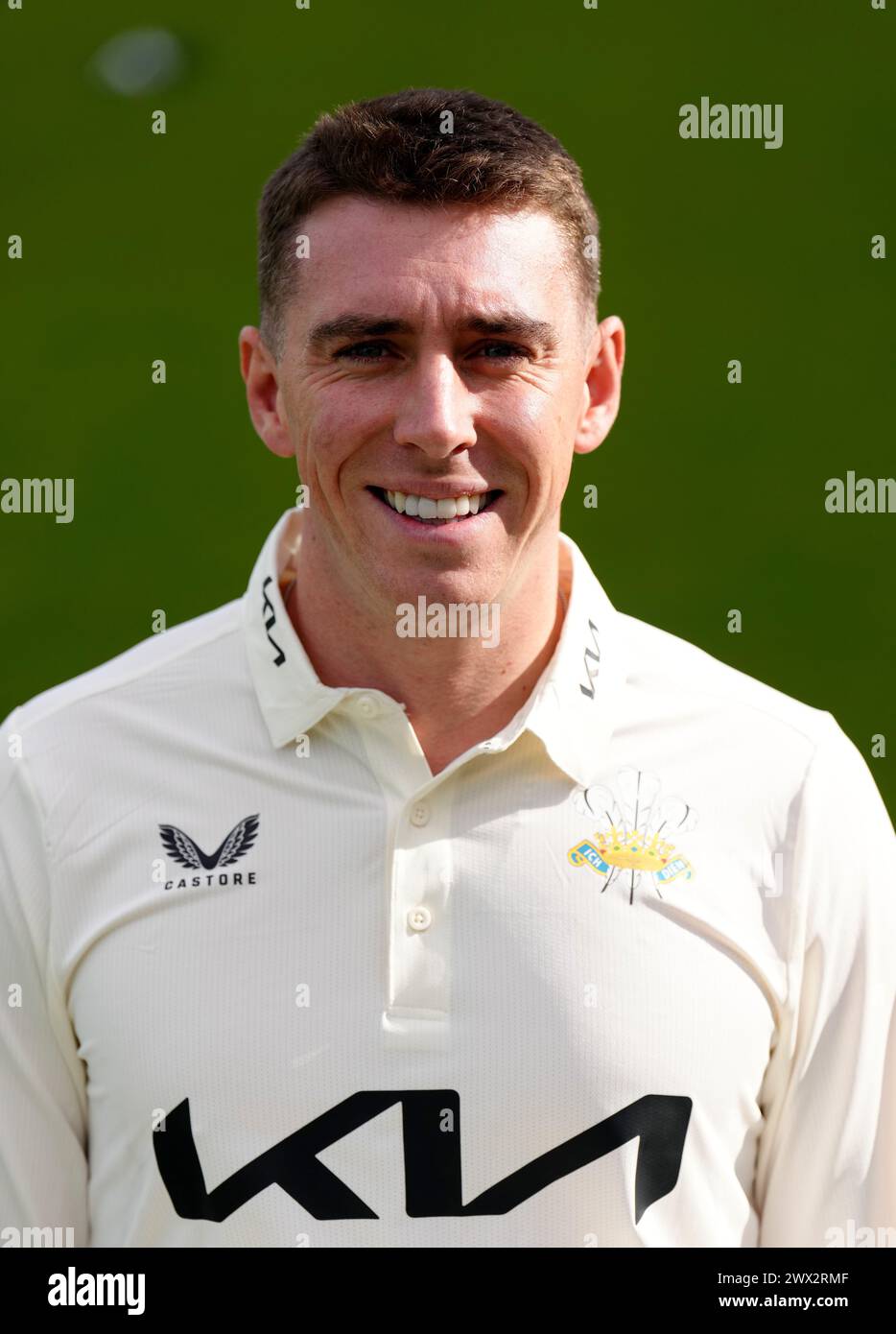 Surrey’s Dan Lawrence during a media day at The Oval, London. Picture ...