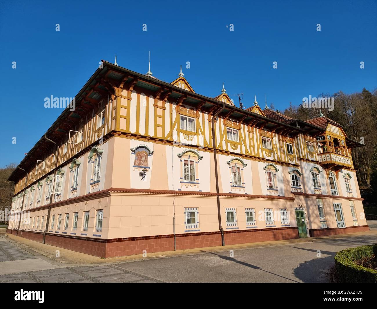 Jurkovic's house in Luhacovice spa, Czech Republic, March 19, 2024. In ...
