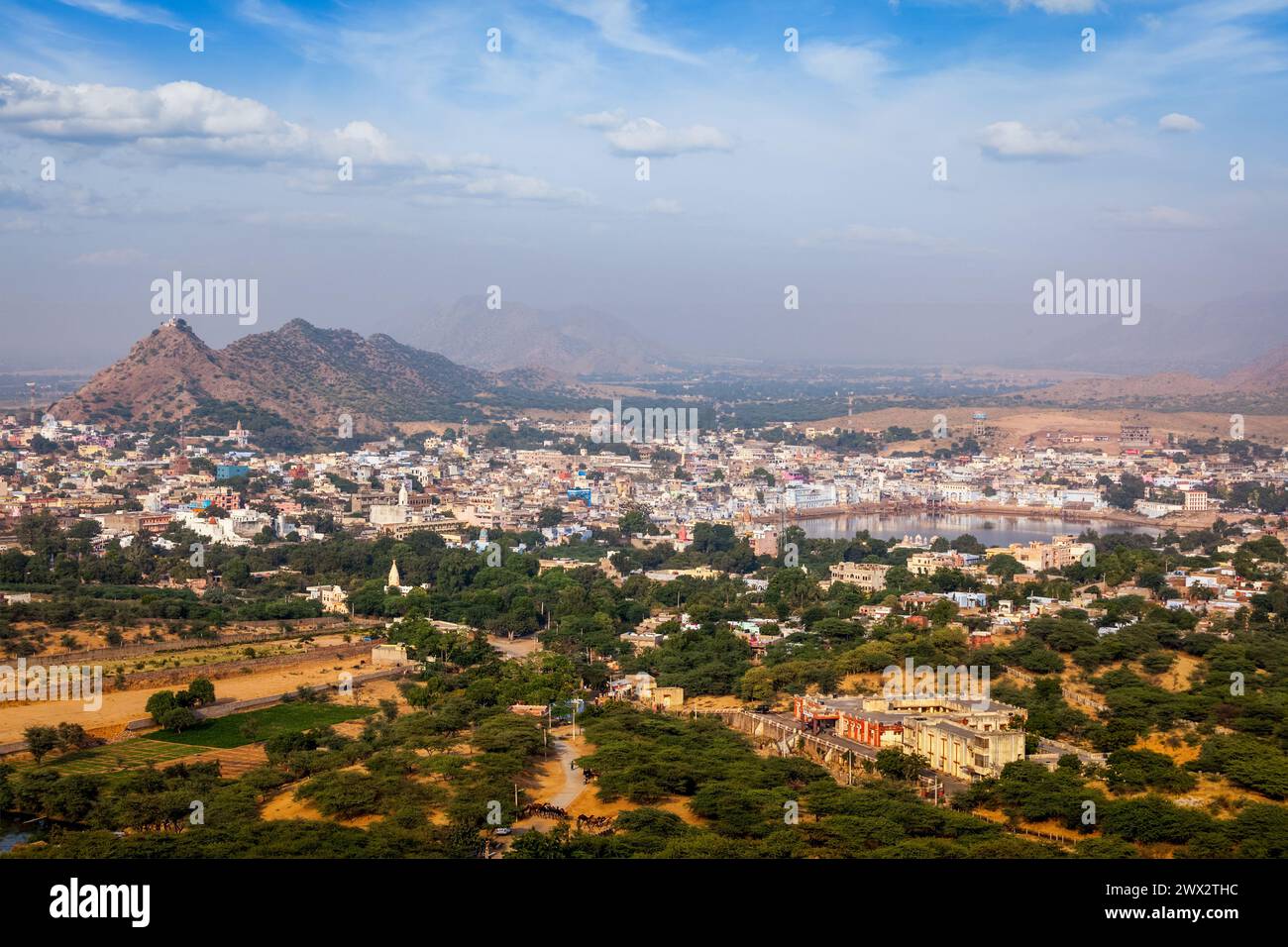 Holy city Pushkar. Rajasthan, India Stock Photo - Alamy