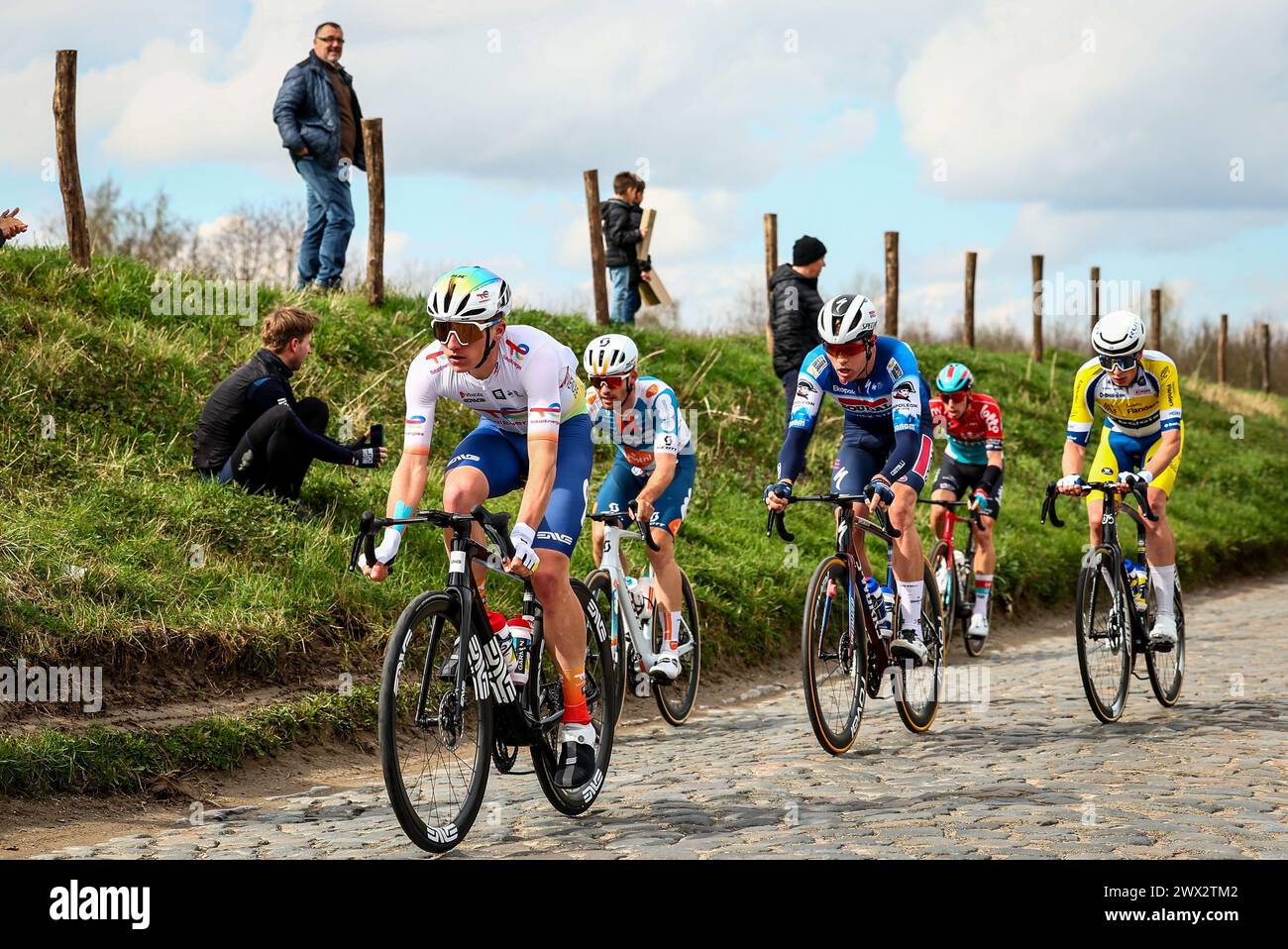 Waregem, Belgium. 27th Mar, 2024. French Thomas Gachignard of ...
