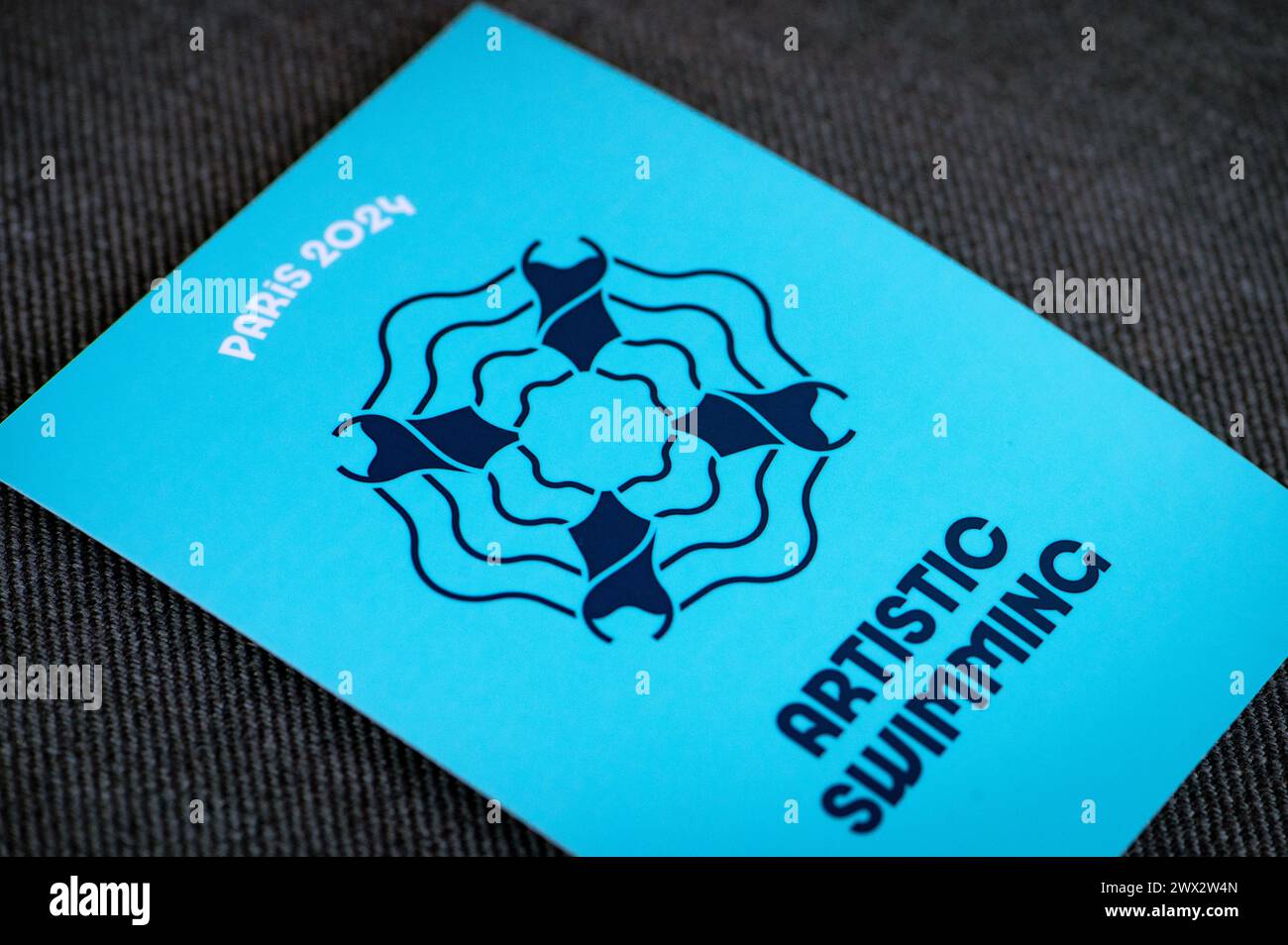 Artistic swimming pictogram for paris 2024 summer olympics. Official ...